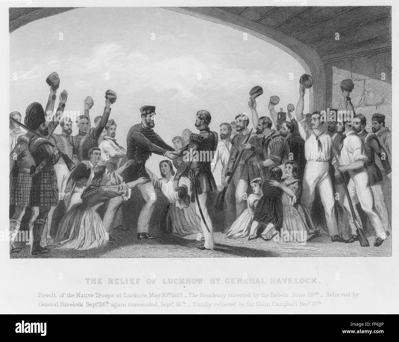 SEPOY REBELLION, 1857. /nThe second relief of Lucknow by General Sir ...