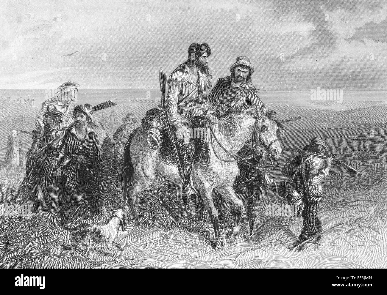 KANSAS: BORDER RUFFIANS. /nMissourians on their way to plunder and burn ...
