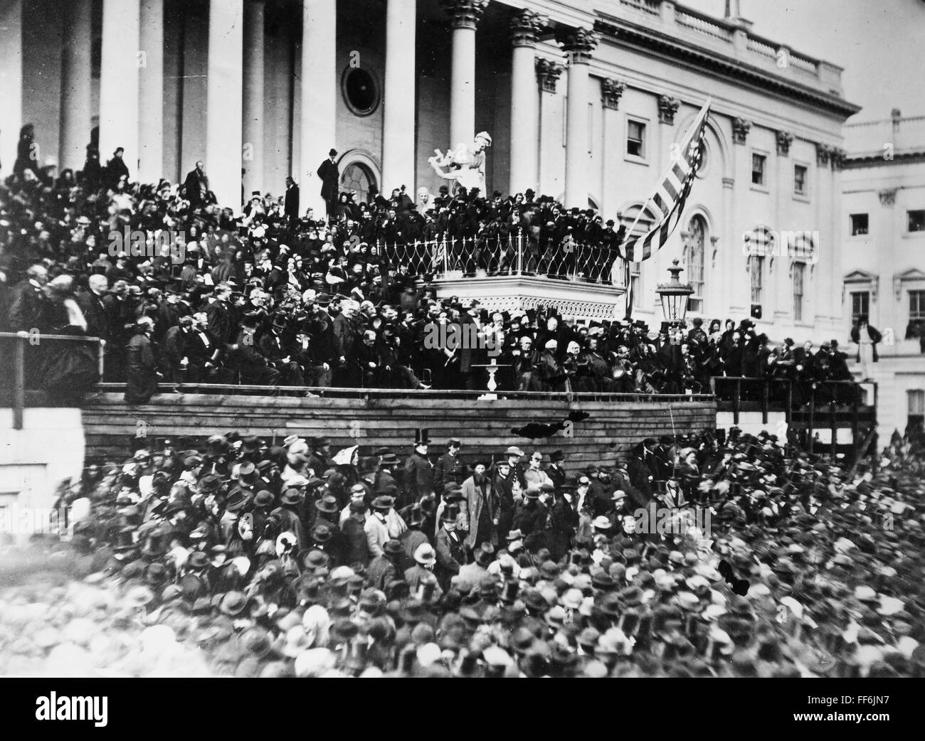 LINCOLN'S INAUGURATION, 1865. /nThe Second Inauguration of Abraham ...