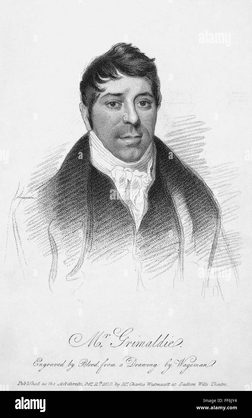 JOSEPH GRIMALDI (1779-1837). /nEnglish comic actor, pantomimist and ...