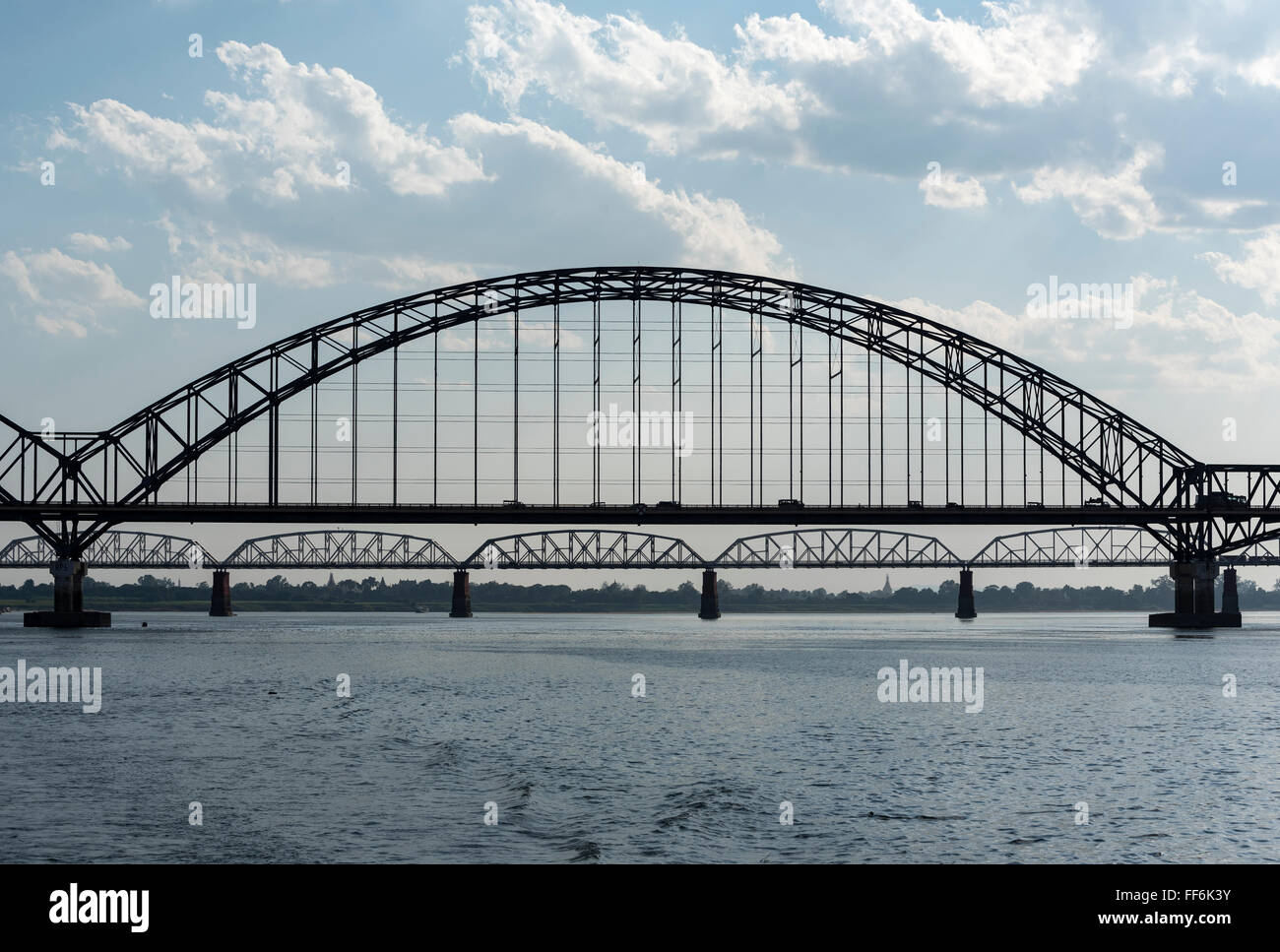 Irrawaddy (Yadanabon) Bridge, Mandalay, Burma (Myanmar Stock Photo - Alamy