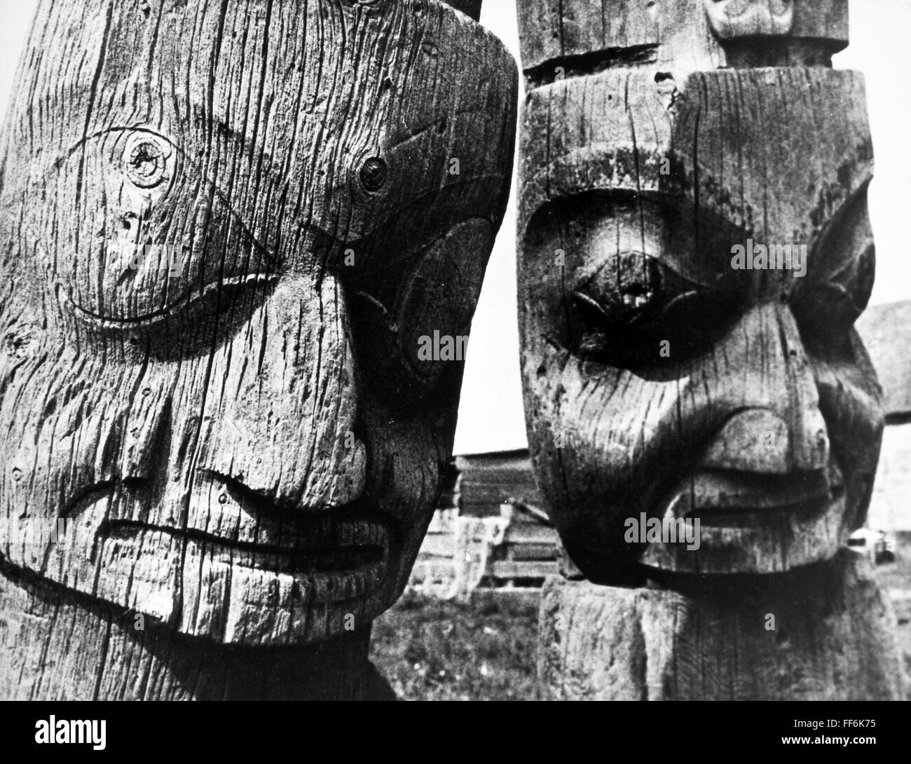 NATIVE AMERICAN TOTEM FIGURES. /nTotem figures of the Kwakiutl Native ...