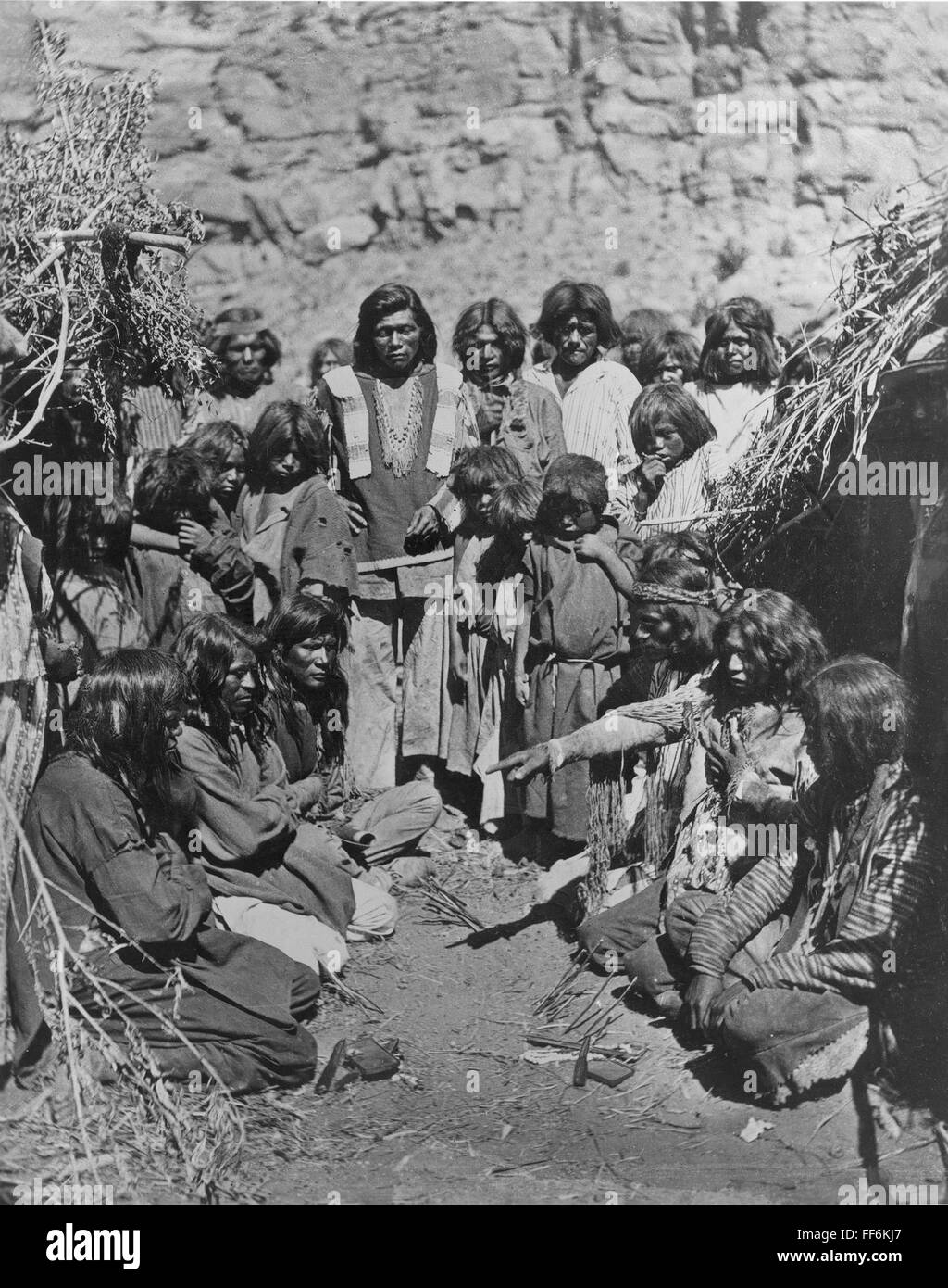 NATIVE AMERICANS: GAMES, 1873. /nPaiute Native Americans playing the ...