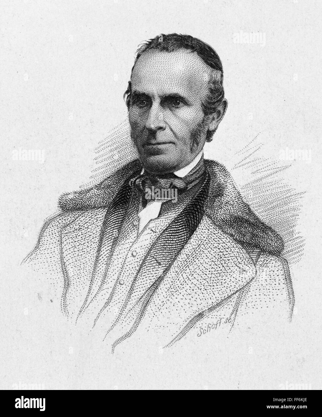 JOHN GREENLEAF WHITTIER /n(1807-1892). American poet. Steel engraving ...
