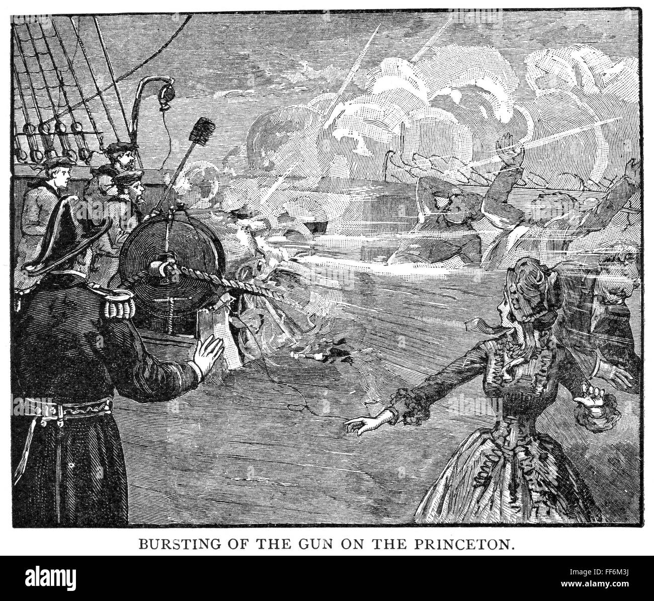 U s s princeton explosion hi-res stock photography and images - Alamy