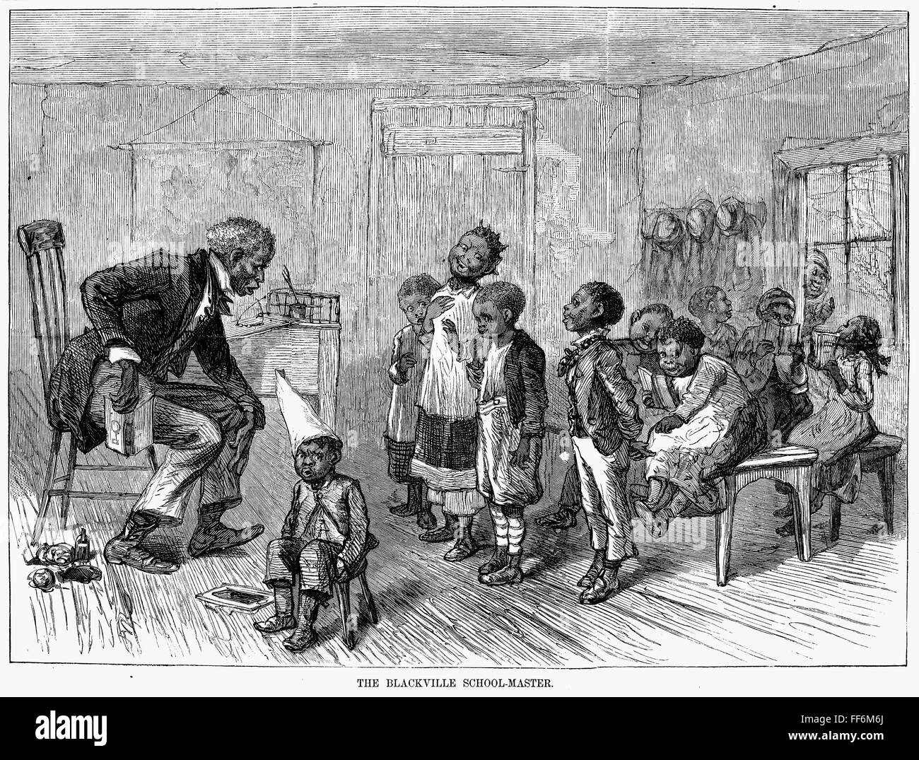 SEGREGATED SCHOOL, 1879. /n'The Blackville School-Master.' A Negro ...