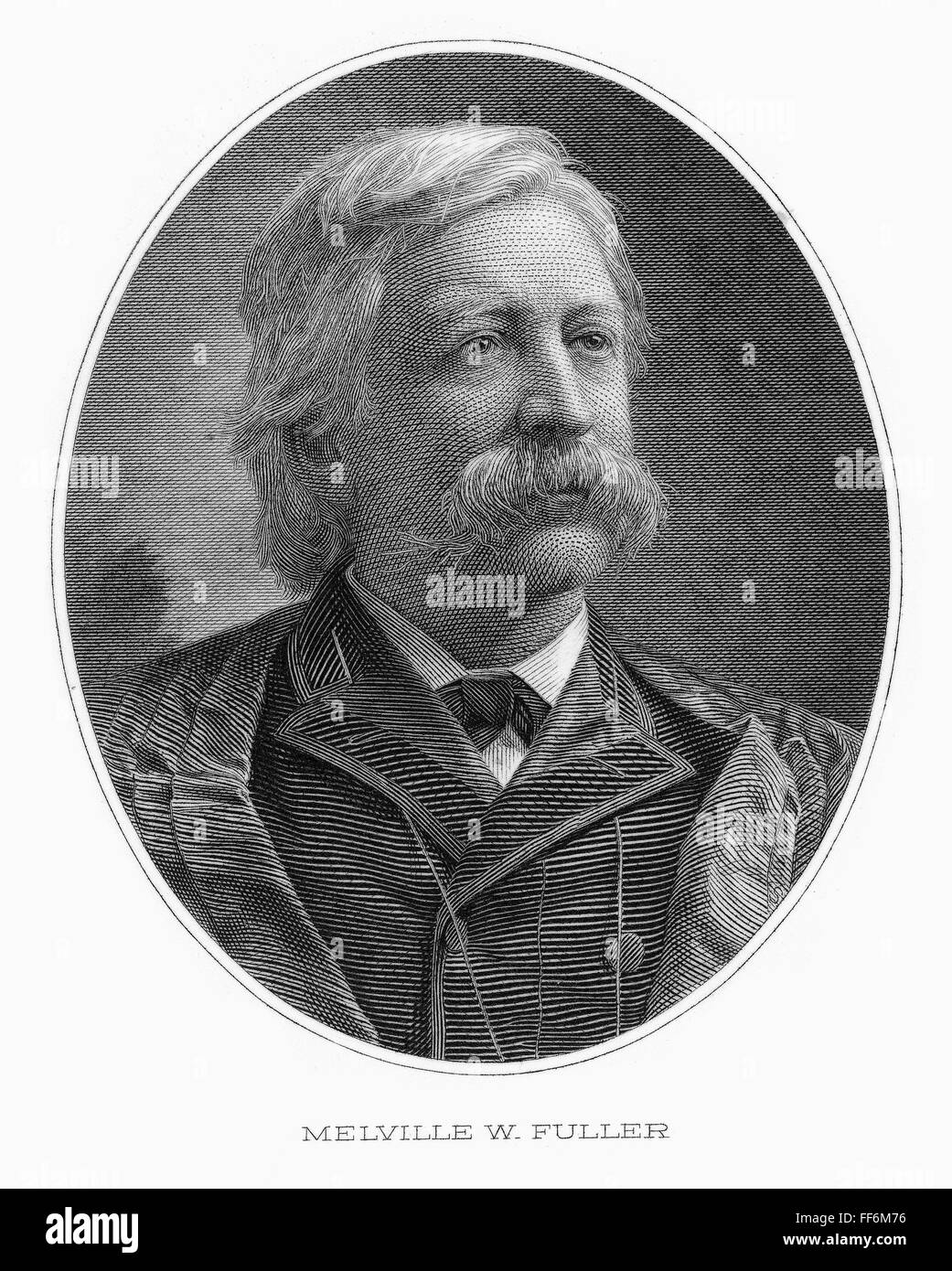 MELVILLE FULLER (1833-1910). /nAmerican jurist. Steel engraving, early ...