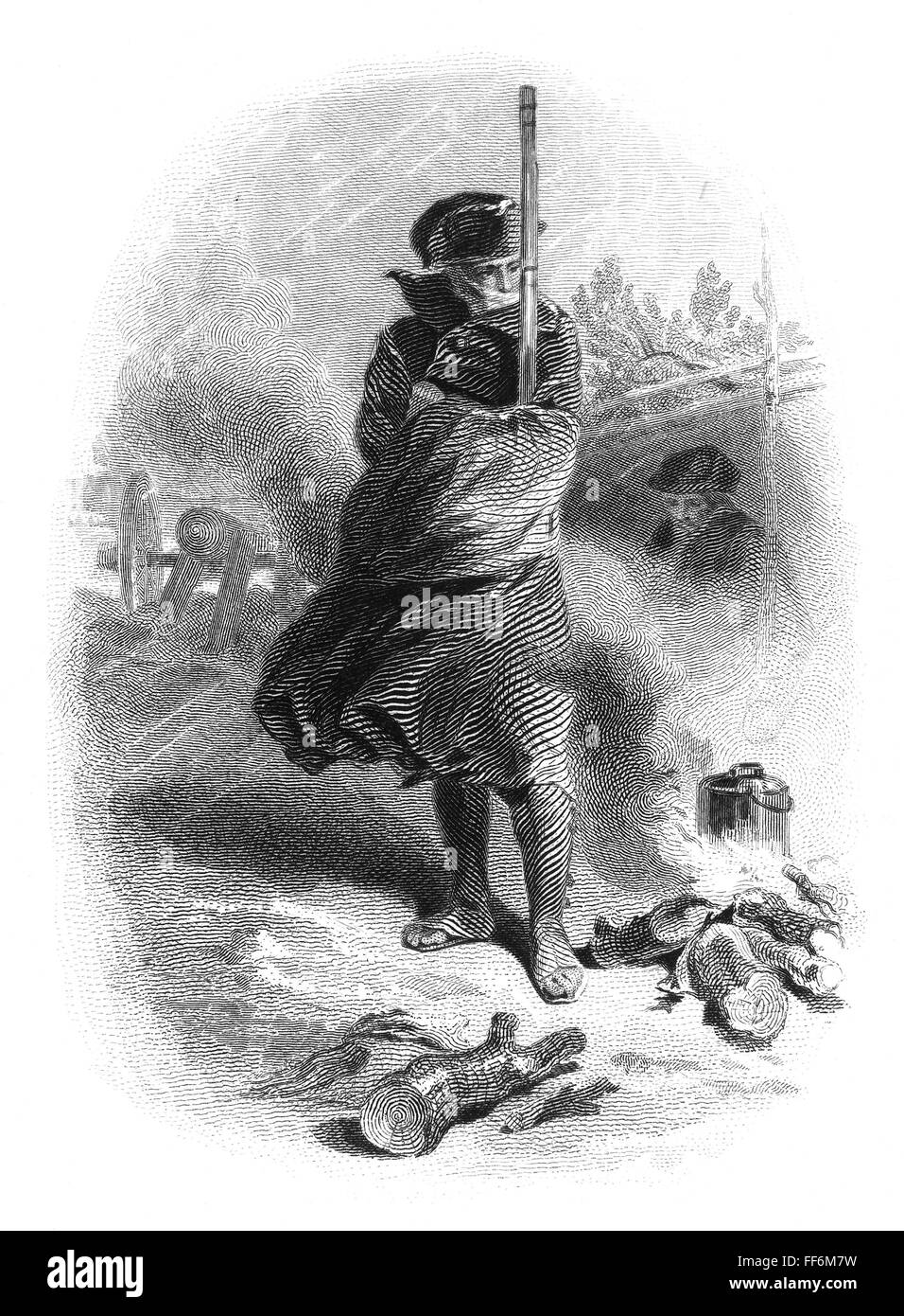 CONTINENTAL SOLDIER. /nA soldier in the Continental Army during the ...