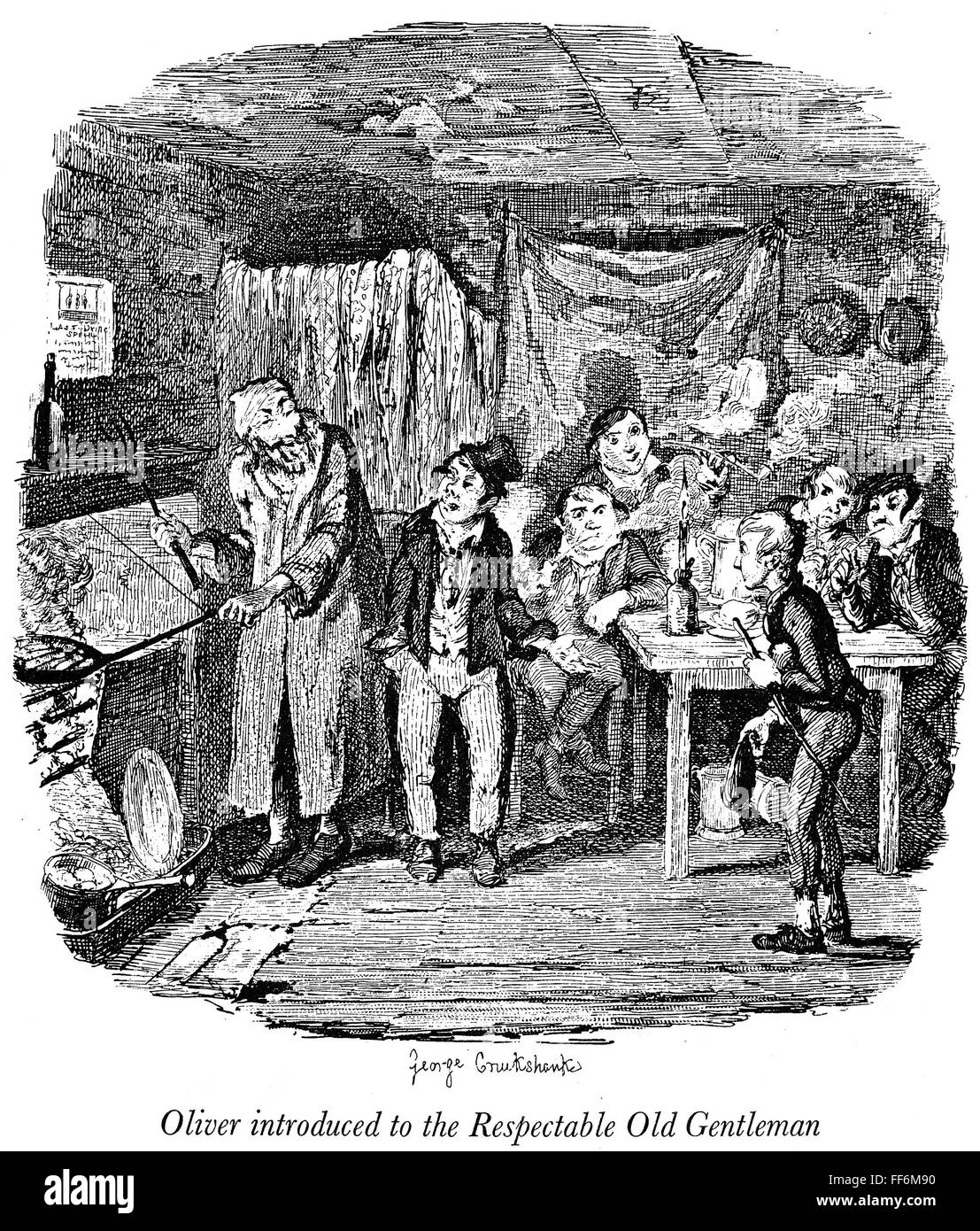 DICKENS: OLIVER TWIST. /n'Oliver introduced to the Respectable Old ...