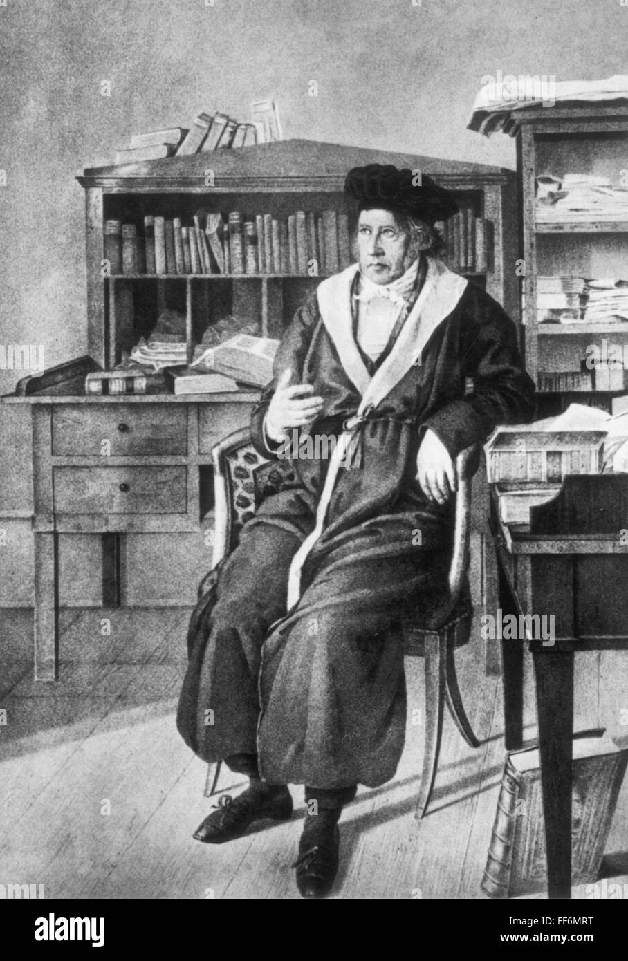 GEORG WILHELM HEGEL /n(1770-1831). German philosopher. Hegel in his ...