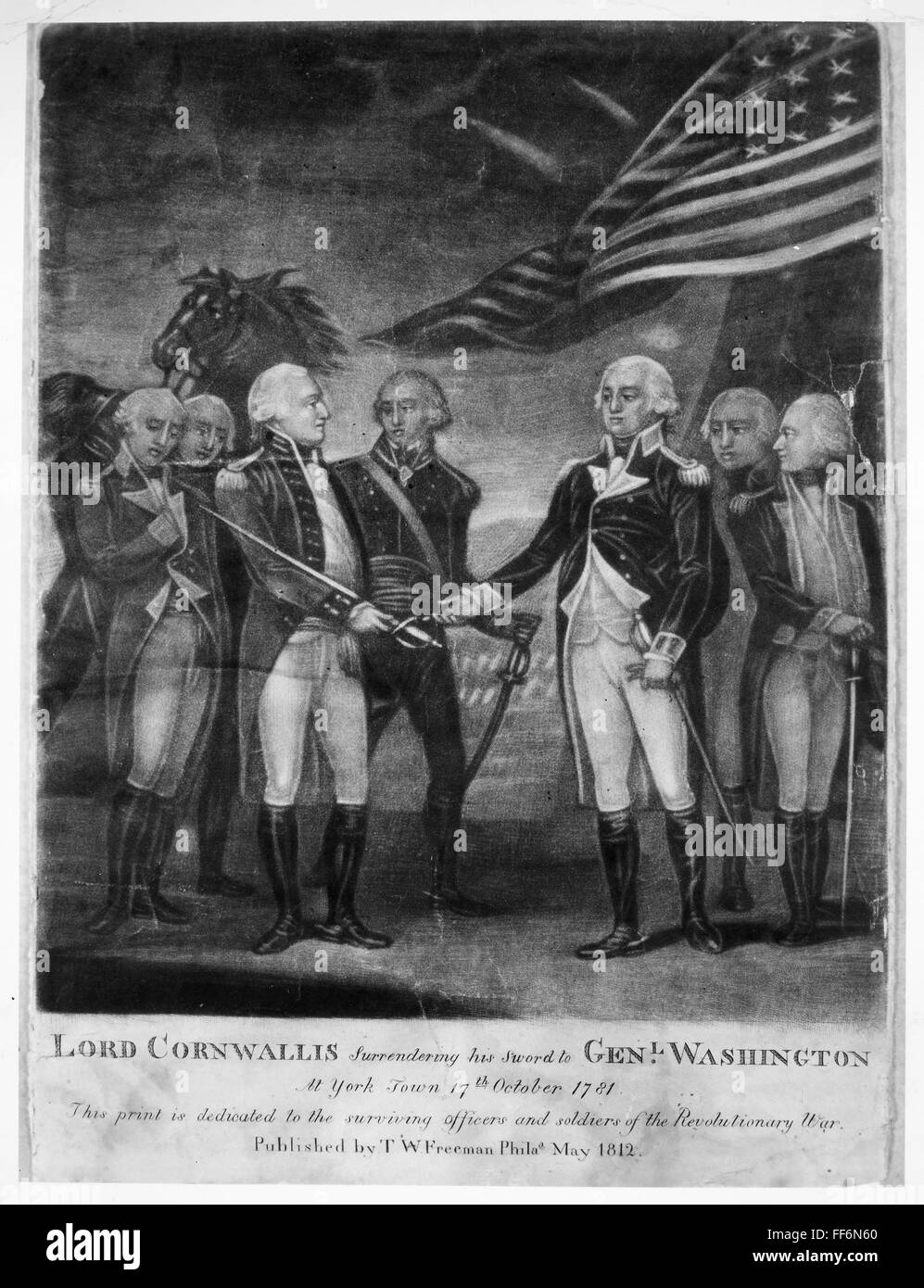 YORKTOWN SURRENDER, 1781. /nThe surrender of British General Charles ...
