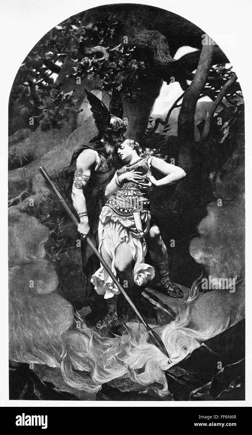 WAGNER: DIE WALK RE, 1856. /nWotan's farewell, a scene from Richard ...