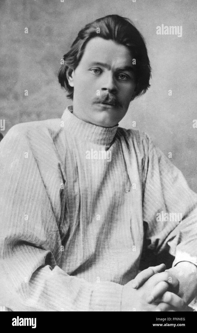 MAXIM GORKI (1868-1936). /nRussian writer. Photographed c1900 Stock ...