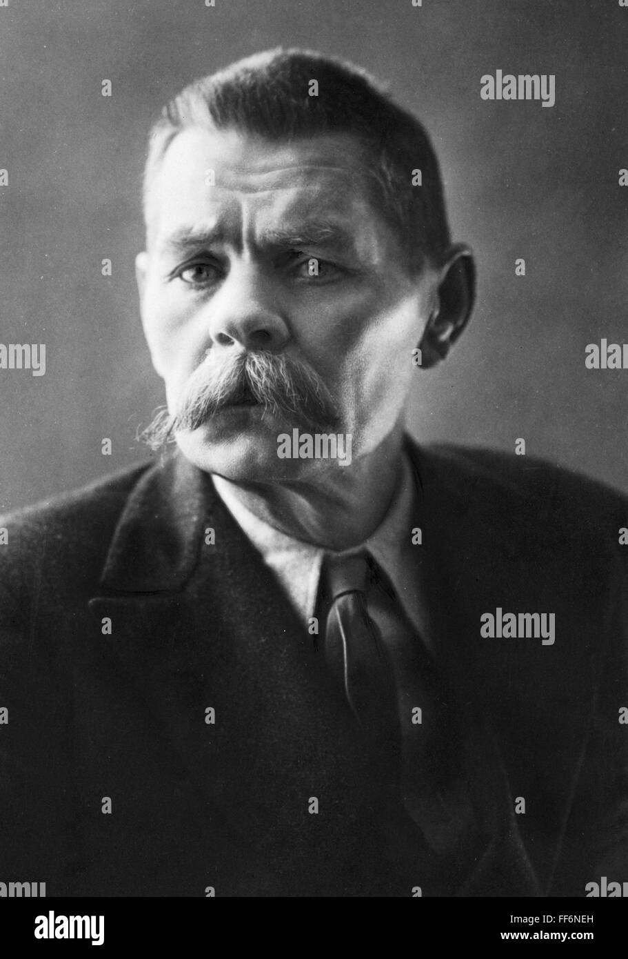 MAXIM GORKI (1868-1936). /nRussian writer. Photographed c1930 Stock ...