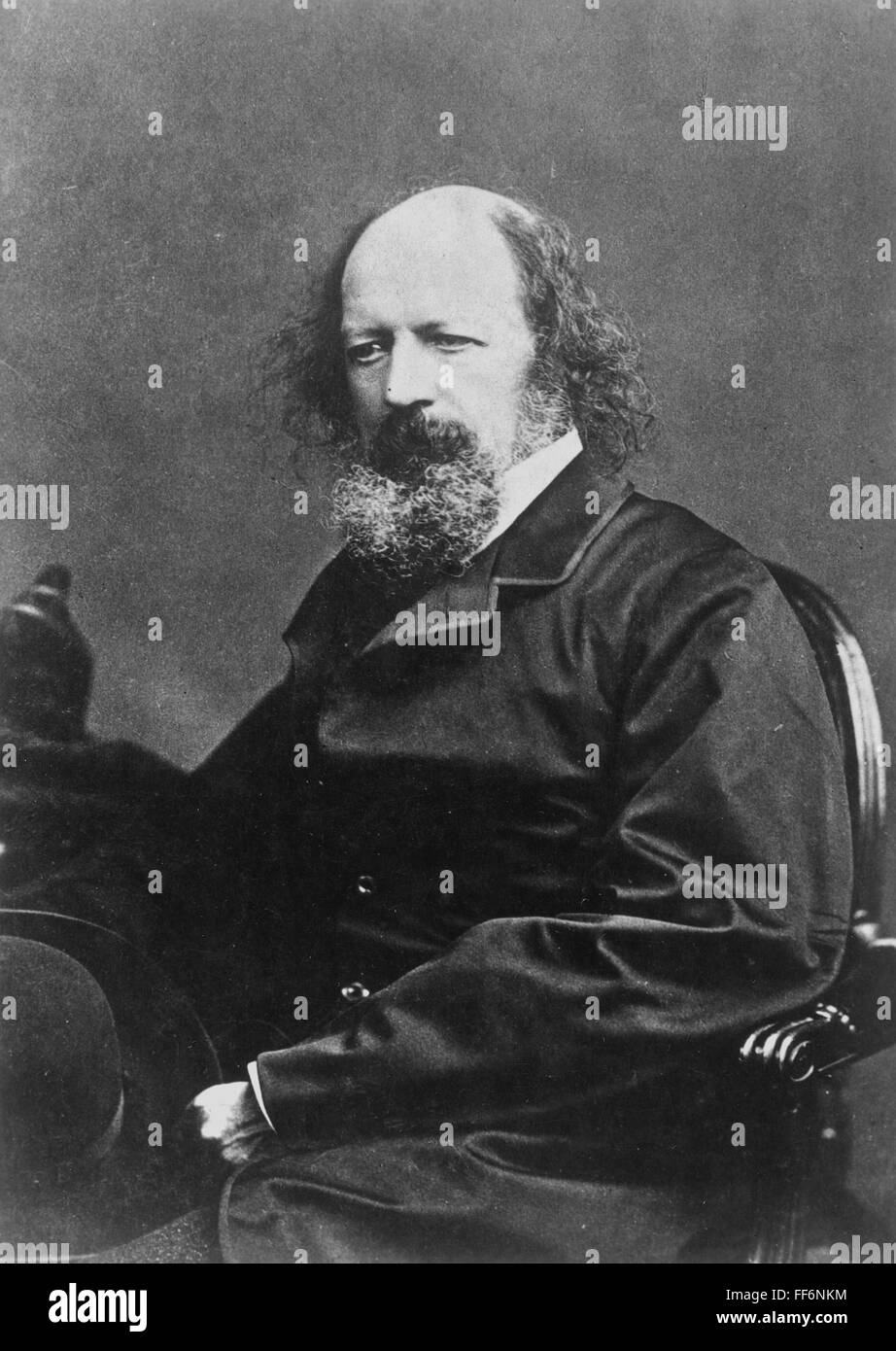 ALFRED TENNYSON /n(1809-1892). English Baron and poet. Photographed ...