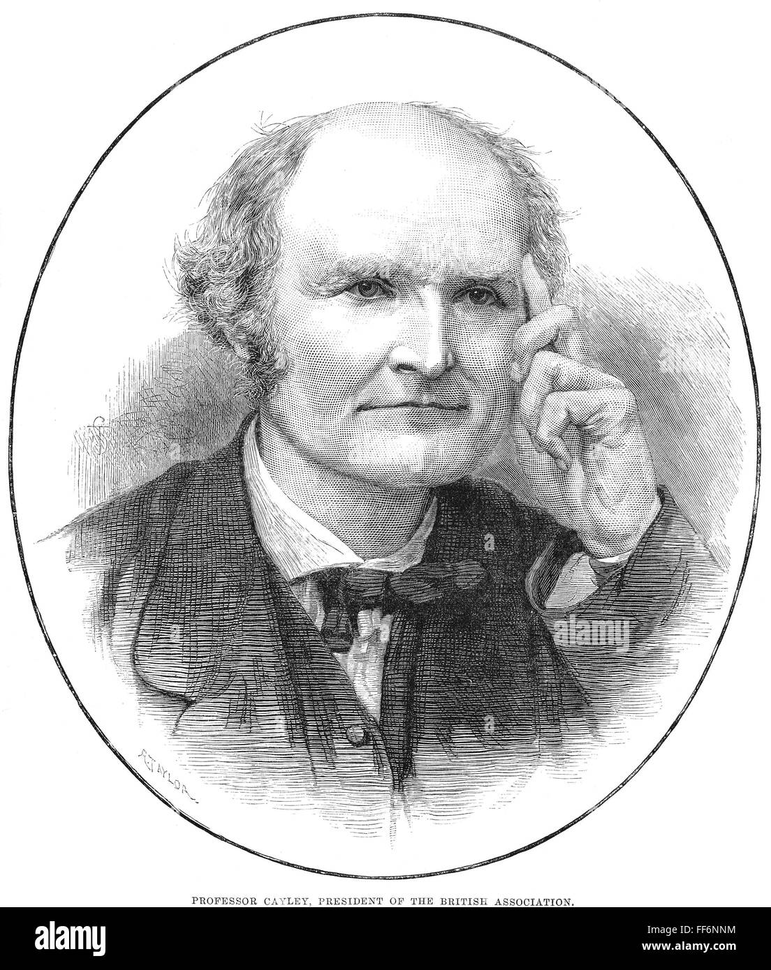 ARTHUR CAYLEY (1821-1895). /nEnglish Mathematician. Wood engraving ...