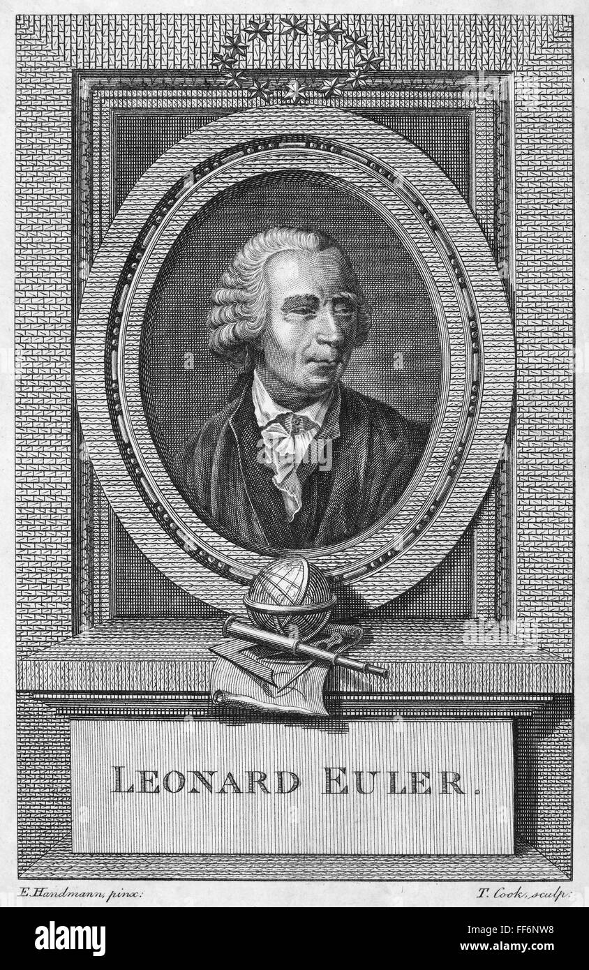 LEONARD EULER (1707-1783). /nSwiss mathematician and physicist. Copper ...