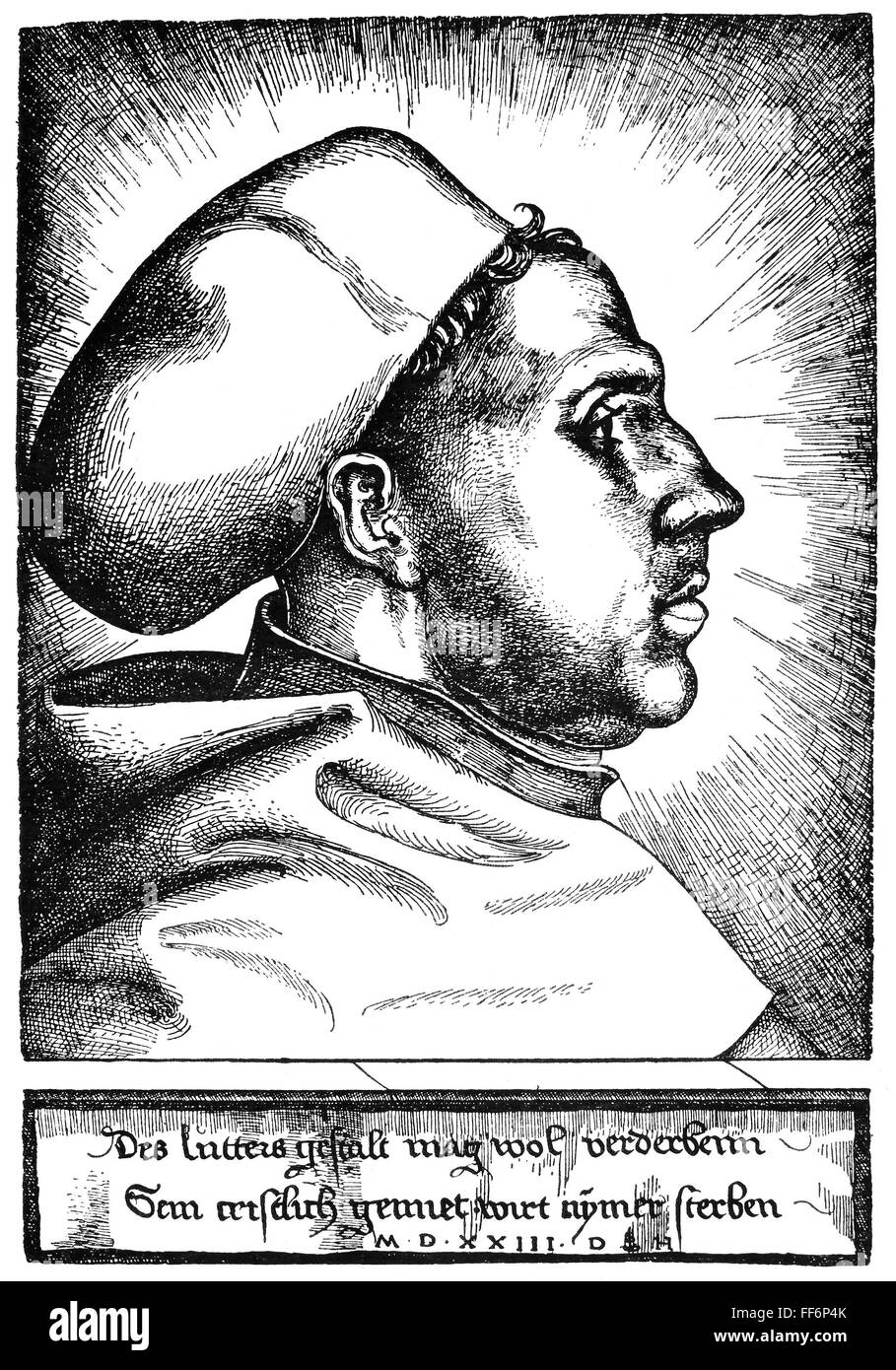 MARTIN LUTHER (1483-1546). /nGerman religious reformer. Luther as an ...