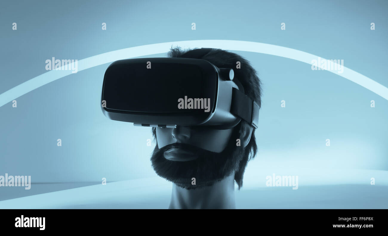 New technology virtual reality headset Stock Photo - Alamy
