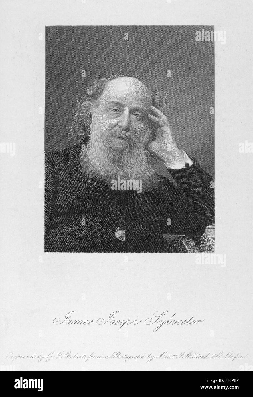 JAMES J. SYLVESTER (1814-1897). /nEnglish mathematician. Stipple ...