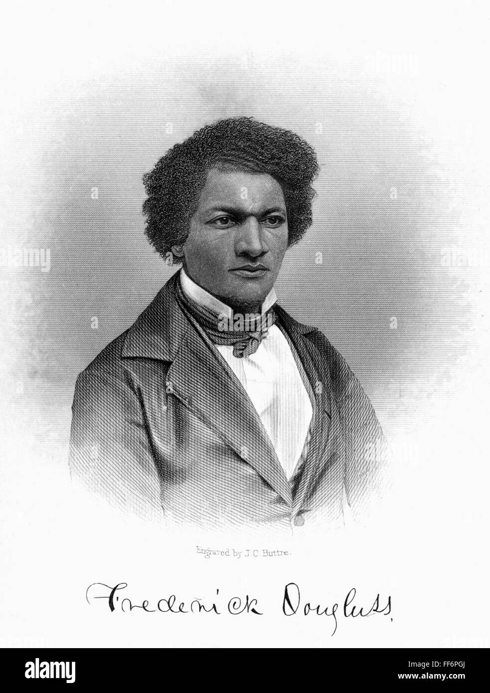 FREDERICK DOUGLASS /n(c1817-1895). American reformer. Steel engraving ...