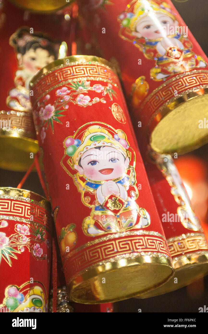 Huge,big massive fireworks firecrackers outside a hotel to be lit on ...