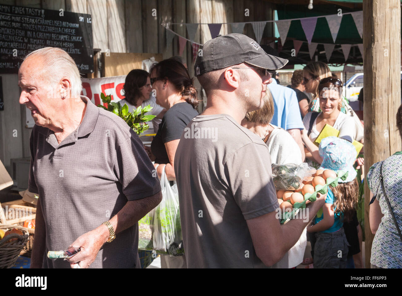 At the Clevedon Village Farmers Market.Organic produce and local fruit ...