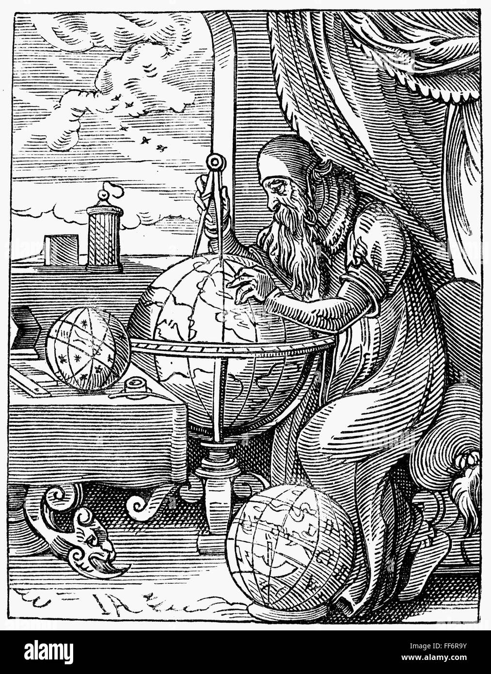 ASTRONOMER, 16th CENTURY. /nAn astronomer and cosmographer. Line ...