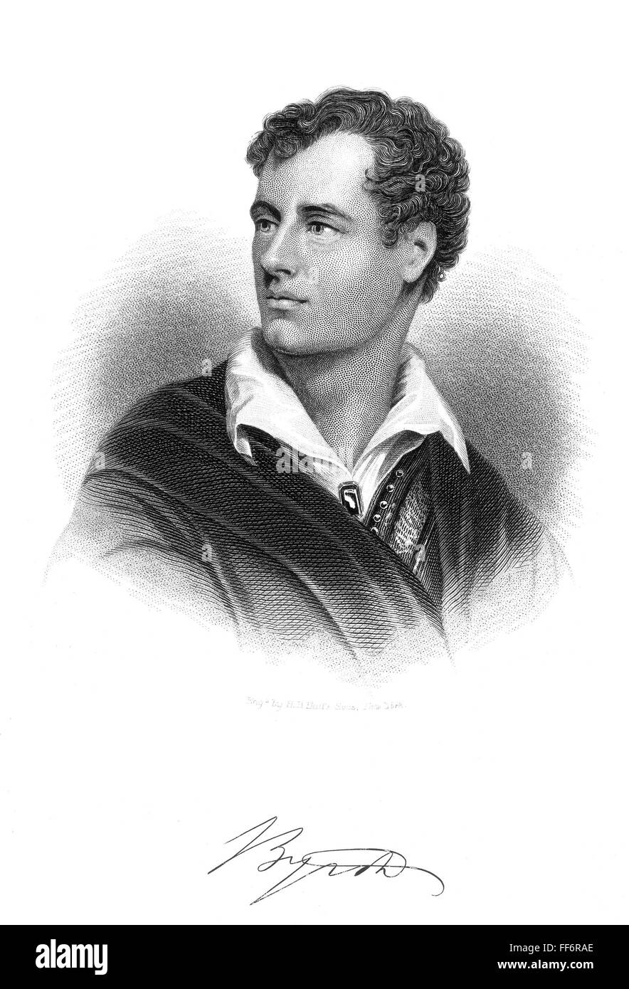 GEORGE GORDON BYRON /n(1788-1824). 6th Baron Byron. English poet. Steel engraving, 19th century ...