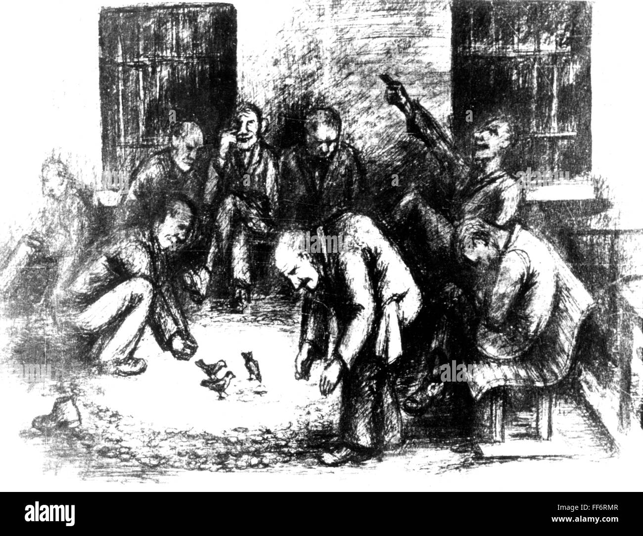 medicine, psychiatry / mental diseases, "Im Irrenhaus" (In the Madhouse ...