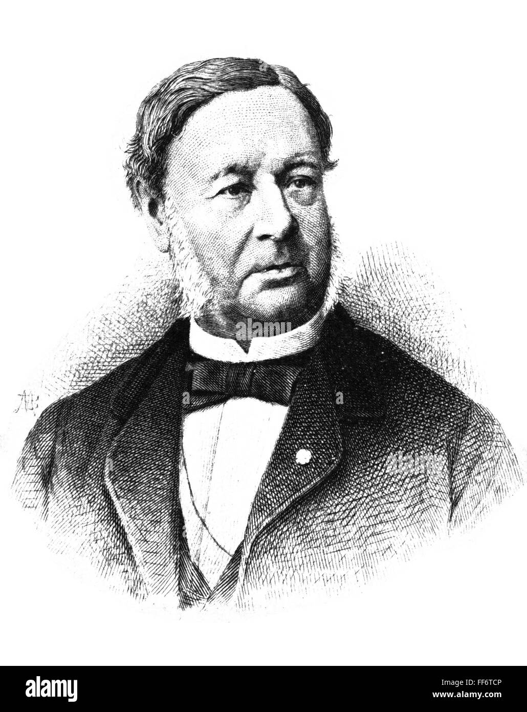 THEODOR SCHWANN /n(1810-1882). German biologist. Line engraving, 19th ...