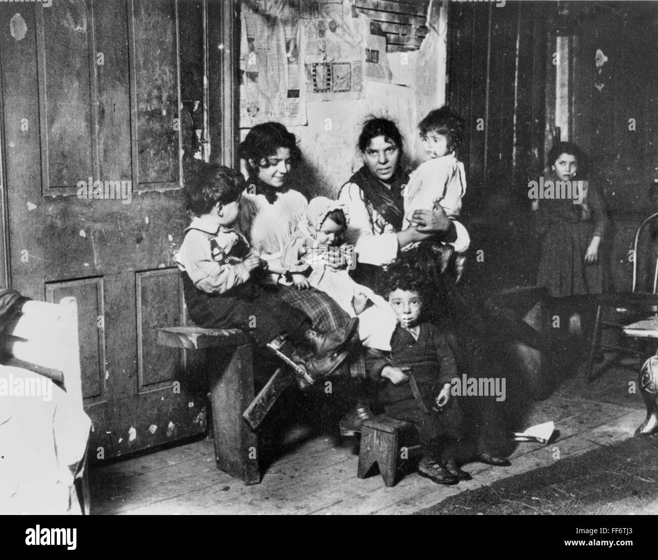 TENEMENT LIFE: CHICAGO. /nAn Italian immigrant family in their Chicago ...