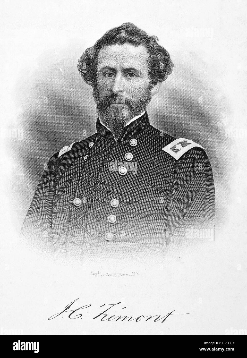 JOHN C. FREMONT (1813-1890). /nAmerican soldier and explorer. Line and ...