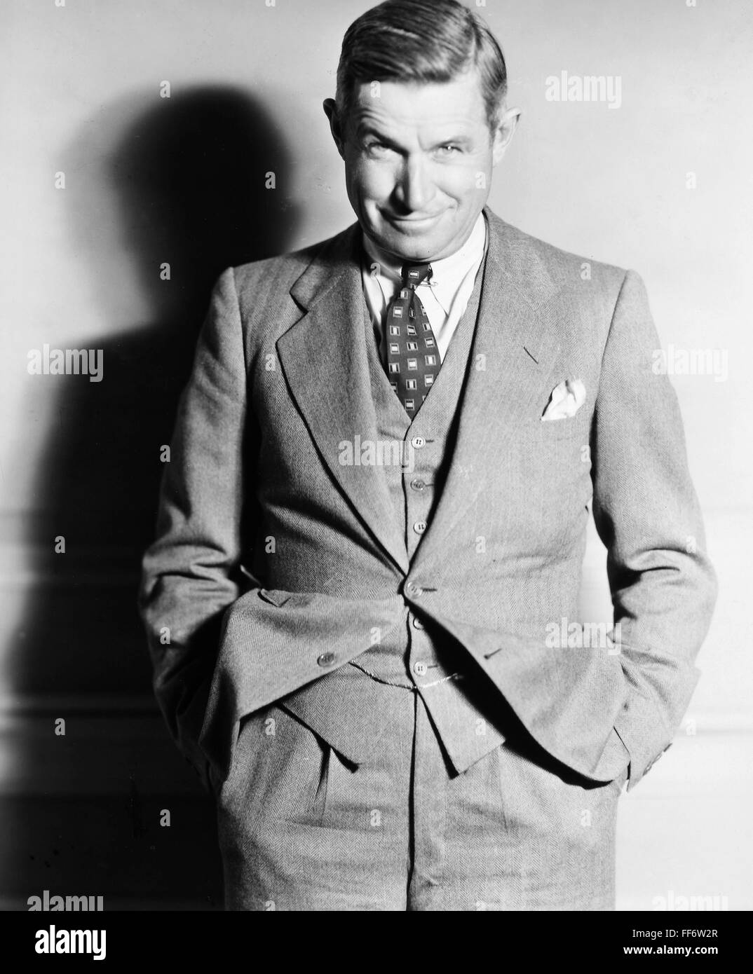 WILL ROGERS (1879-1935). /nAmerican humorist. Photographed in 1934 Stock Photo - Alamy
