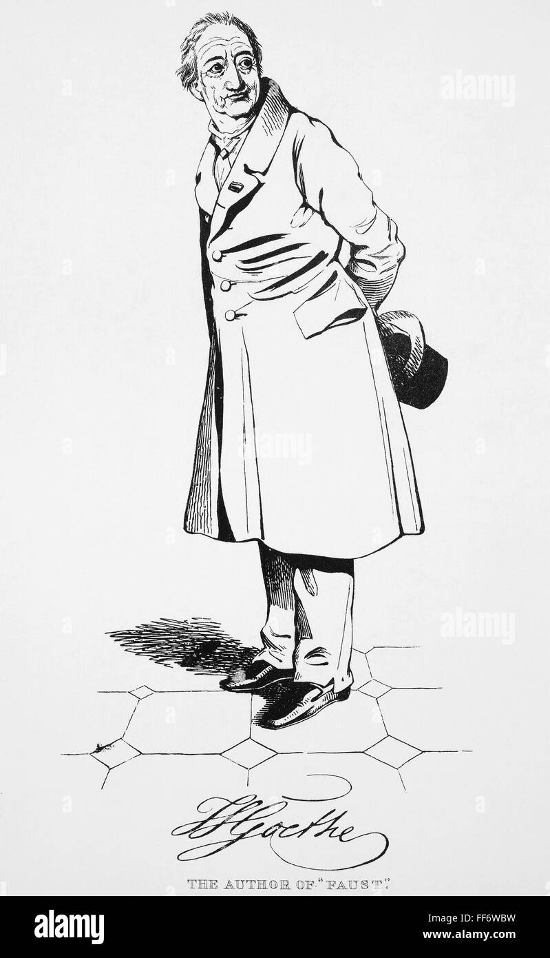 JOHANN GOETHE (1749-1832). /nJohann Wolfgang von Goethe. German poet ...