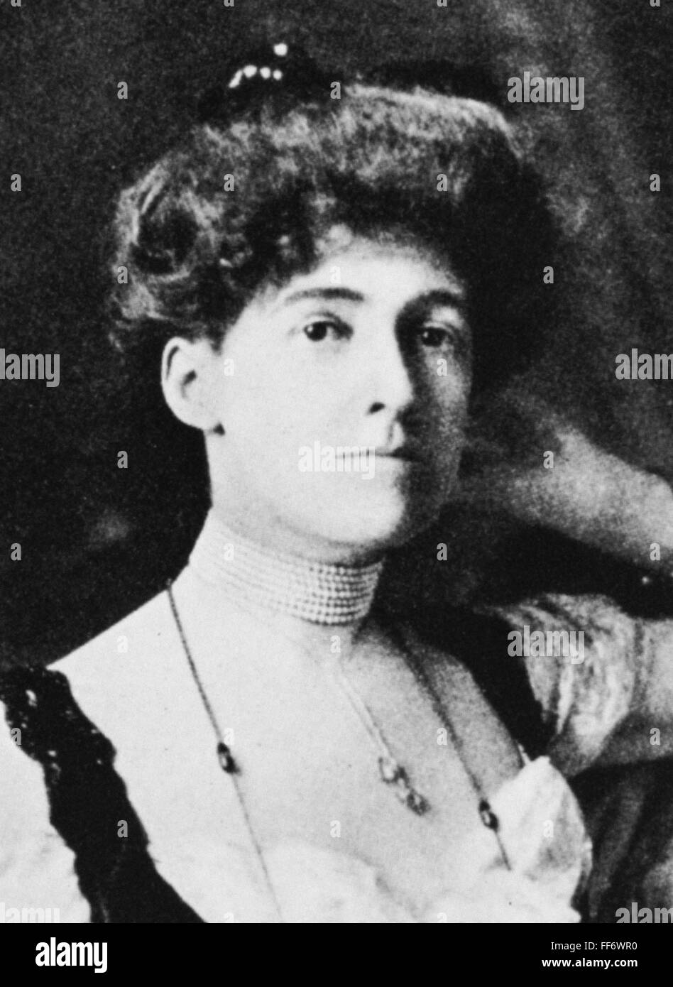 EDITH NEWBOLD WHARTON /n(1862-1937). American writer. Photographed ...