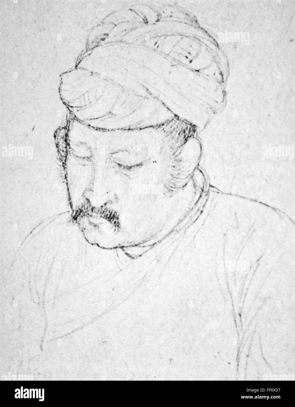AKBAR THE GREAT (1542-1605). /nMughal emperor of India, 1556-1605 ...