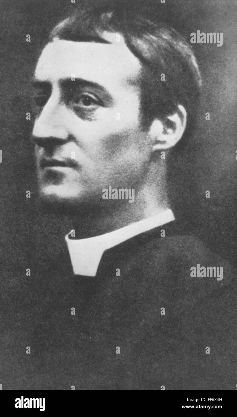 GERARD MANLEY HOPKINS /n(1844-1889). English poet Stock Photo - Alamy