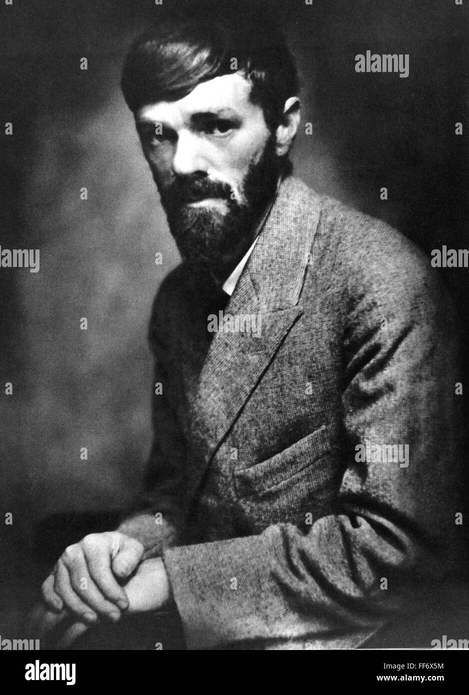 DAVID HERBERT LAWRENCE./n(1885-1930). English writer. Photographed in ...