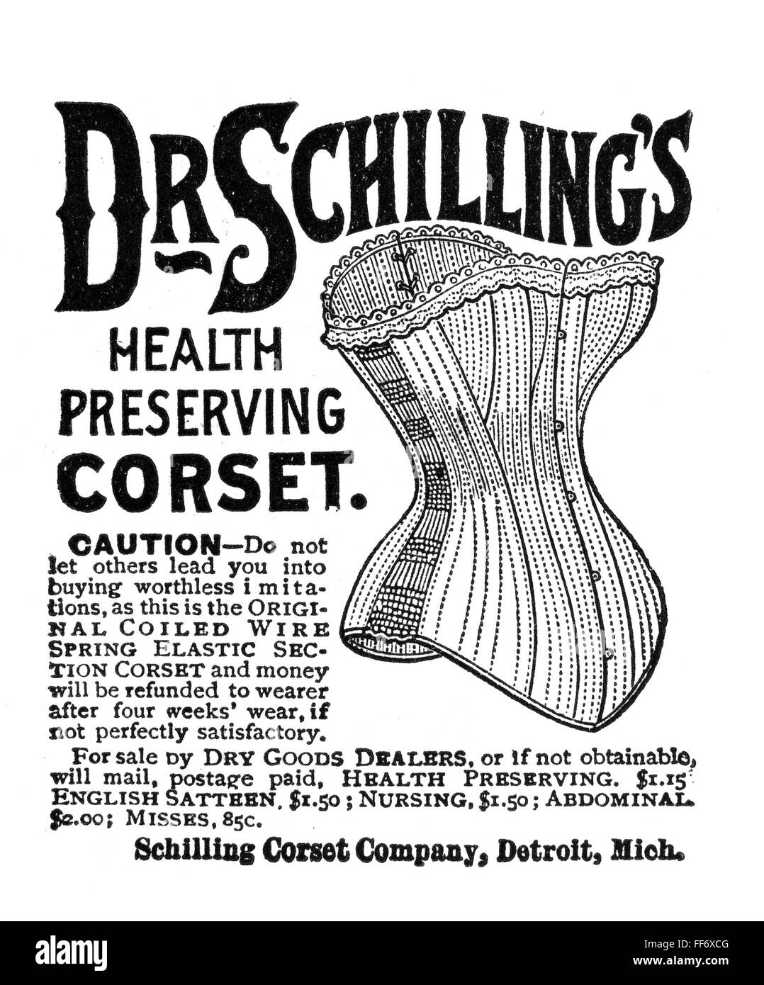 CORSET ADVERTISEMENT, 1887. /nAmerican magazine advertisement, 1887 ...