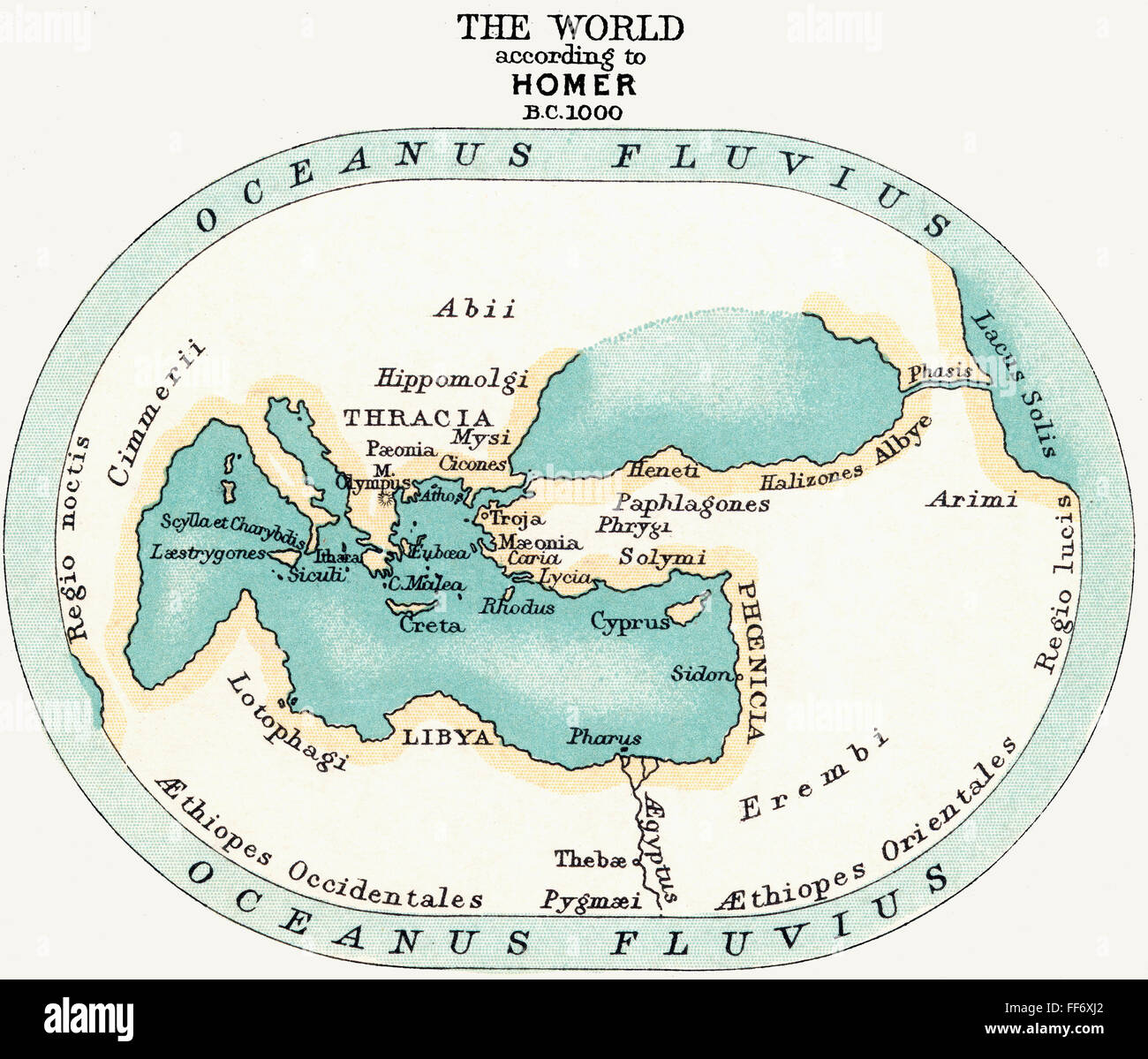 Homer map hi-res stock photography and images - Alamy