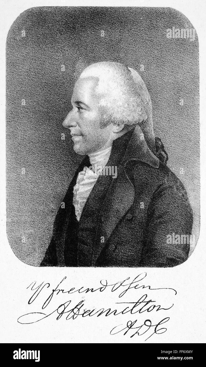 ALEXANDER HAMILTON (1755-1804). /nAmerican lawyer and statesman ...