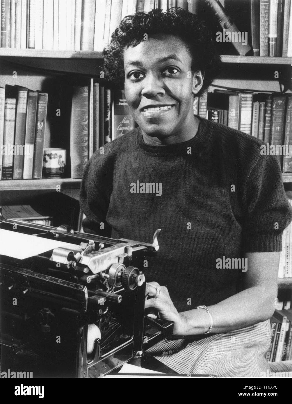 GWENDOLYN BROOKS /n(1917-2000). American poet. Photographed in 1950 at ...