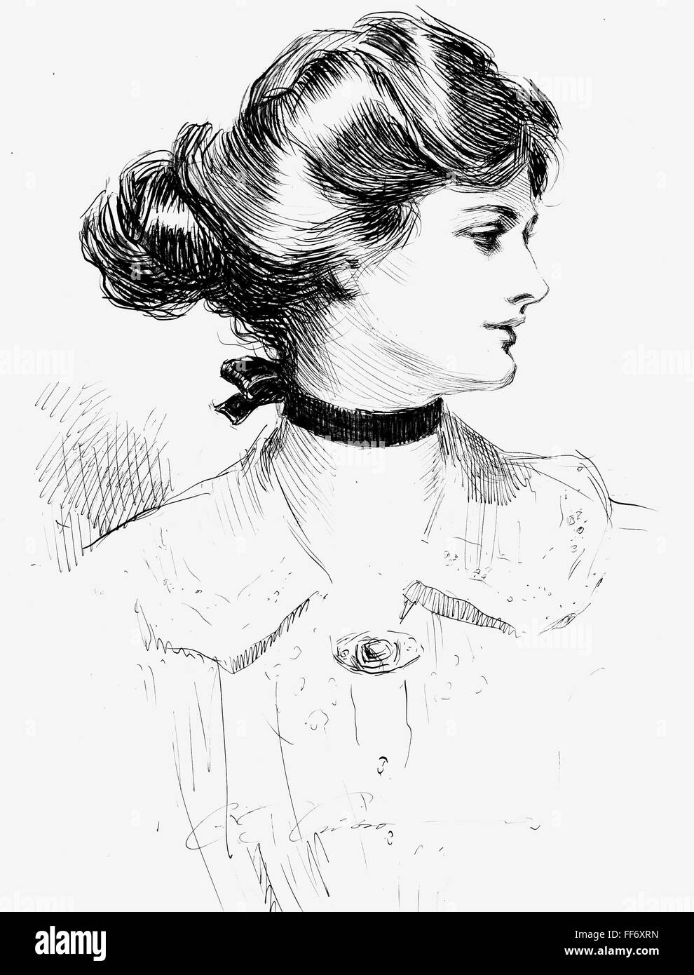 GIBSON: GIBSON GIRL, 1905. /nCharles Dana Gibson (1867-1944). American ...