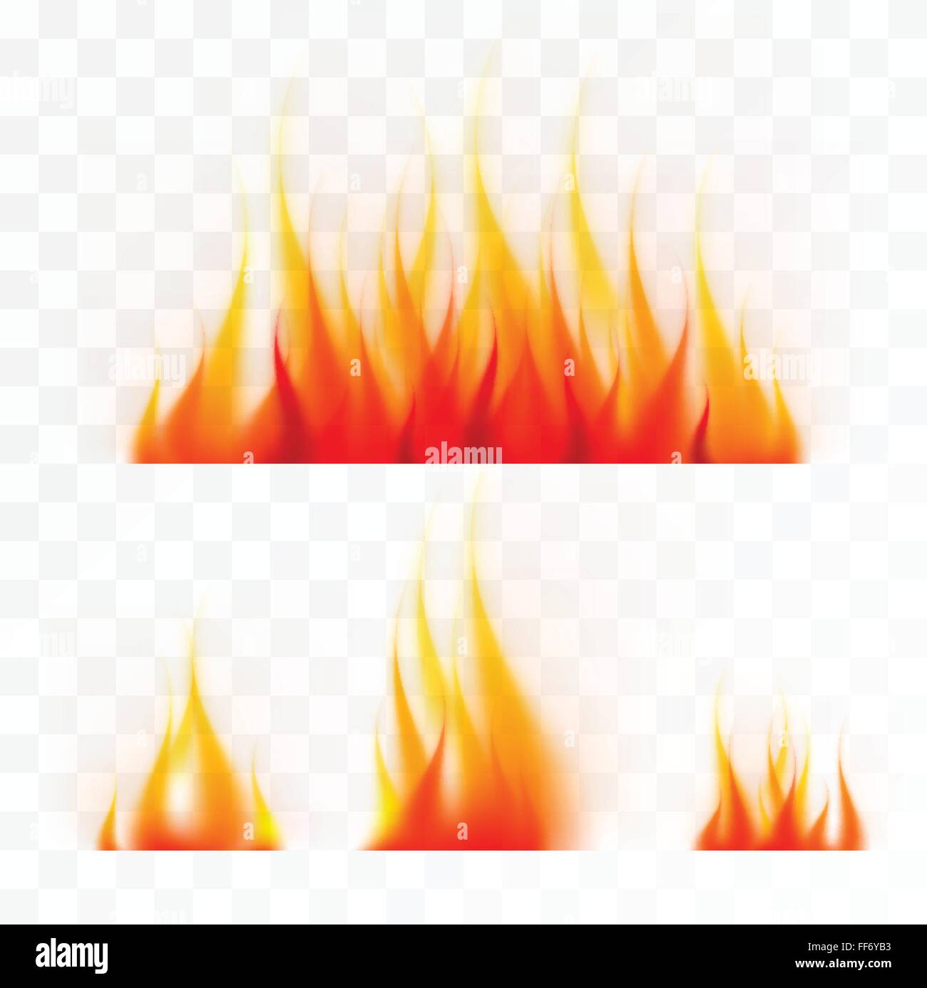 Set of isolated flames Stock Vector Image & Art - Alamy