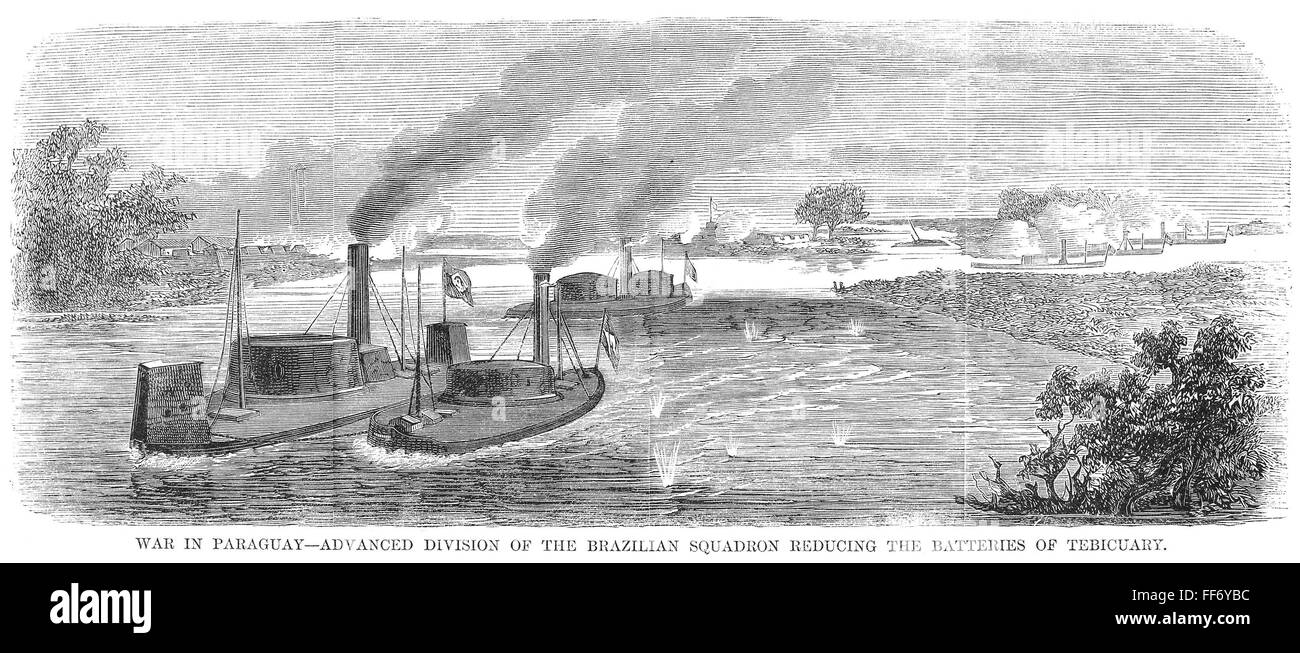 PARAGUAYAN WAR, 1868. /n'War in Paraguay - Advanced Division of the ...