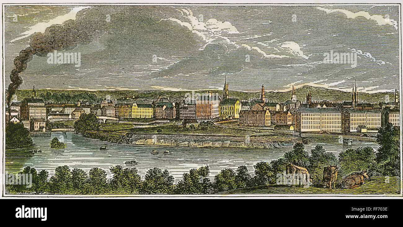 FACTORIES OF LOWELL, MA. /nThe factories of Lowell, Massachusetts, on ...