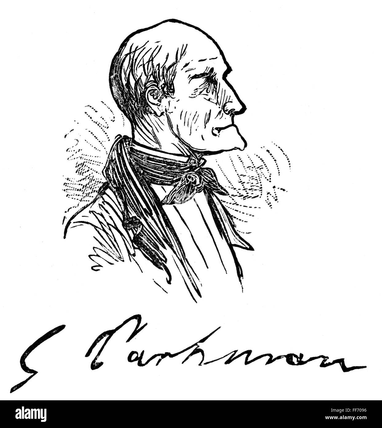 GEORGE PARKMAN (1790-1849). /nAmerican physician, murdered by Professor ...