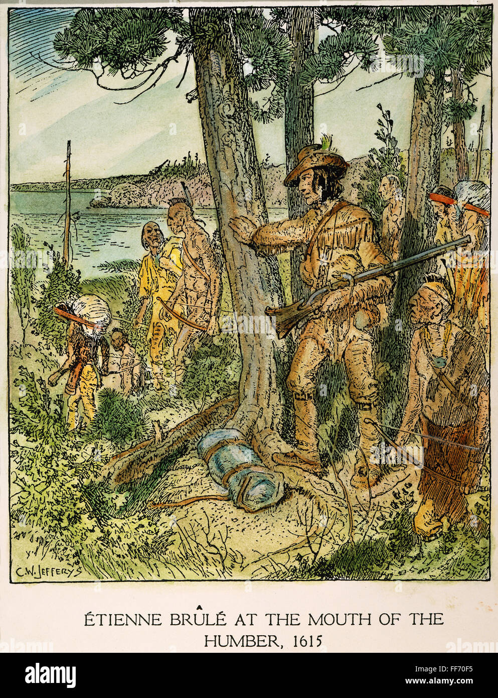 ETIENNE BRUL╔ (c1592-1633). /nFrench explorer in Canada./nEtienne BrulΘ ...