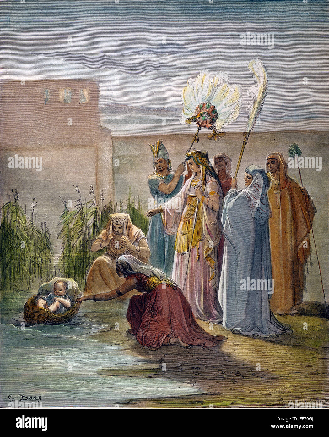 FINDING OF MOSES. /nThe finding of Moses by pharoah's daughters (Exodus ...